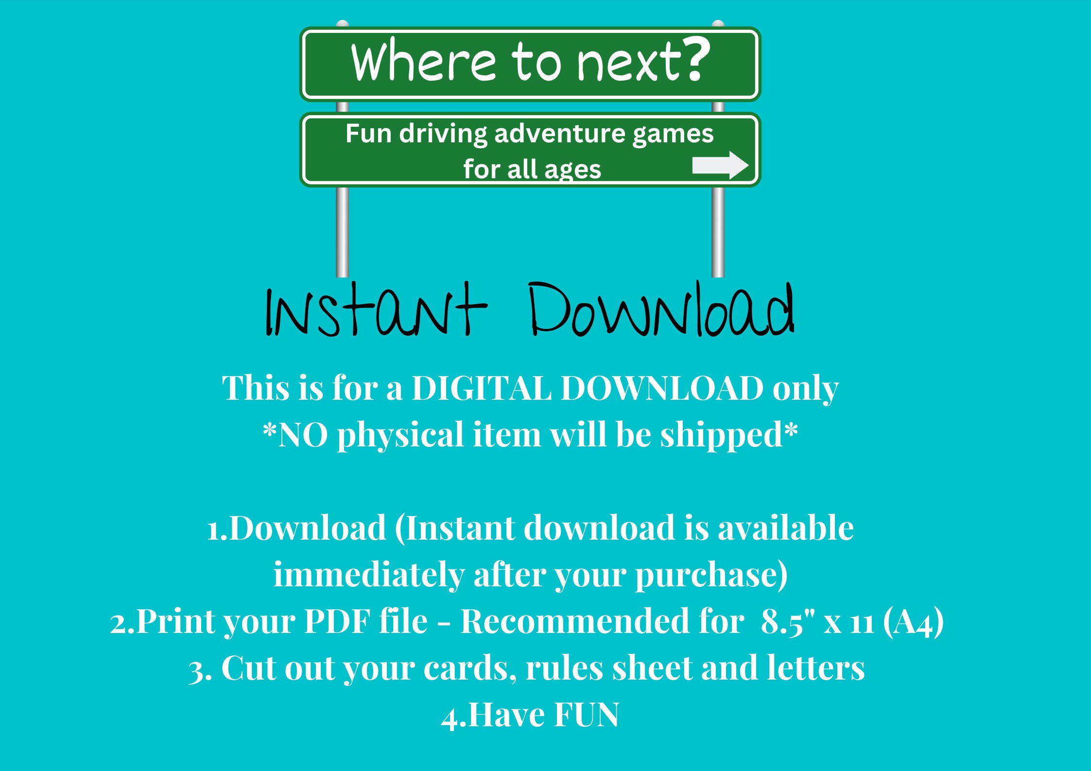Scavenger Hunt for Adults, Driving Game for Adults, Printable Games ...