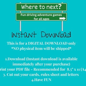 Road Trip Game for Friends, Printable Games, Road Trip, Scavenger Hunt ...