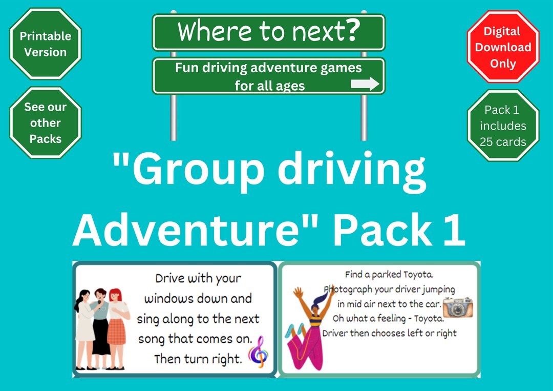 Road Trip Game for Friends, Printable Games, Road Trip, Scavenger Hunt ...