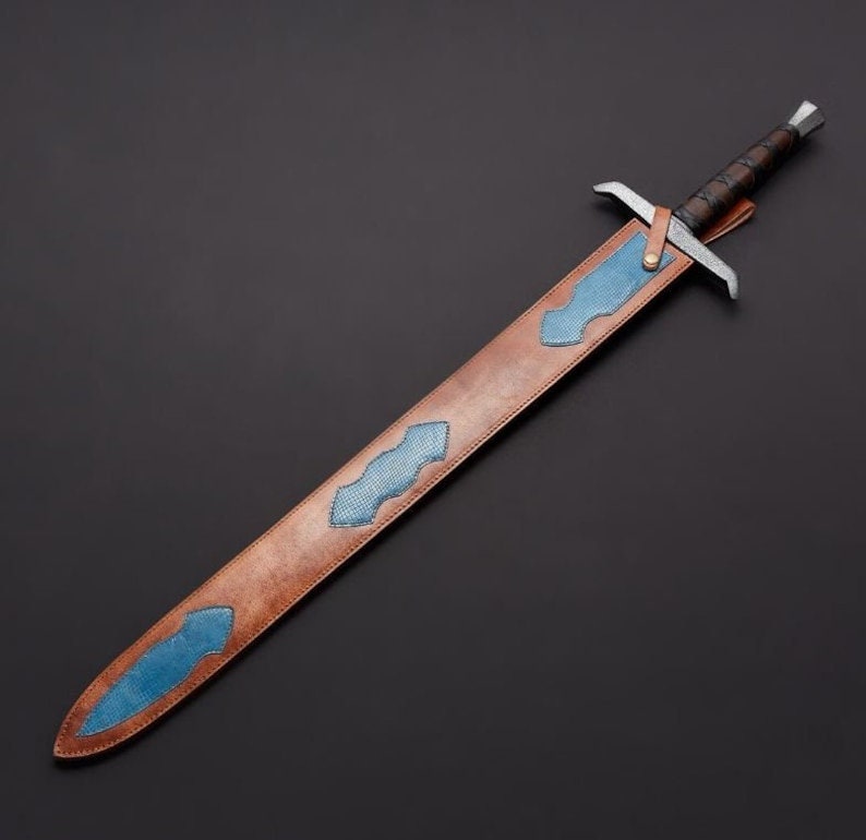 Custom Handmade Damascus Steel Sword, Best Handmade Sword, Custom Sword ...