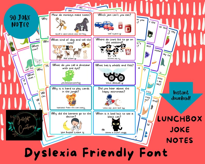 Mega Bundle Printable Kids Lunchbox Notes - 90 Funny/punny Jokes ...