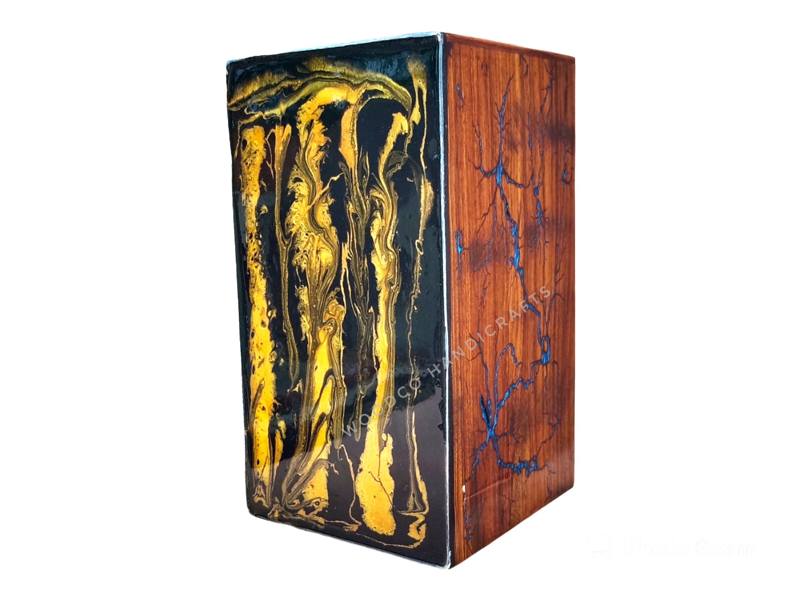 Handcrafted Wooden Urn Box Lichtenberg Figure Urn for Human - Etsy