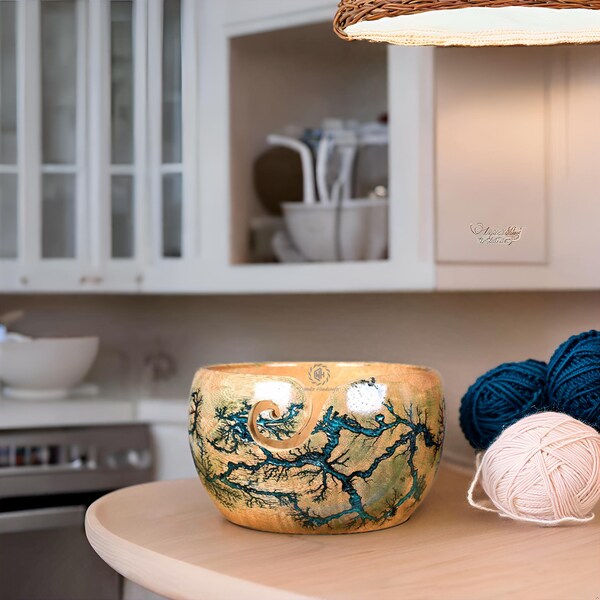 Unique Yarn Bowl - Etsy