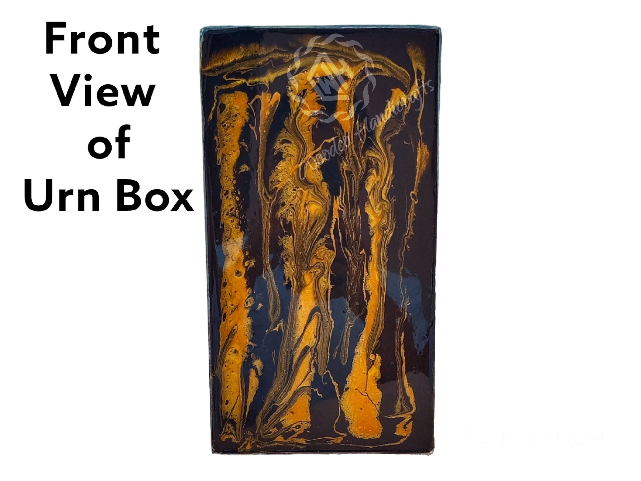 Handcrafted Wooden Urn Box Lichtenberg Figure Urn for Human Ashes ...