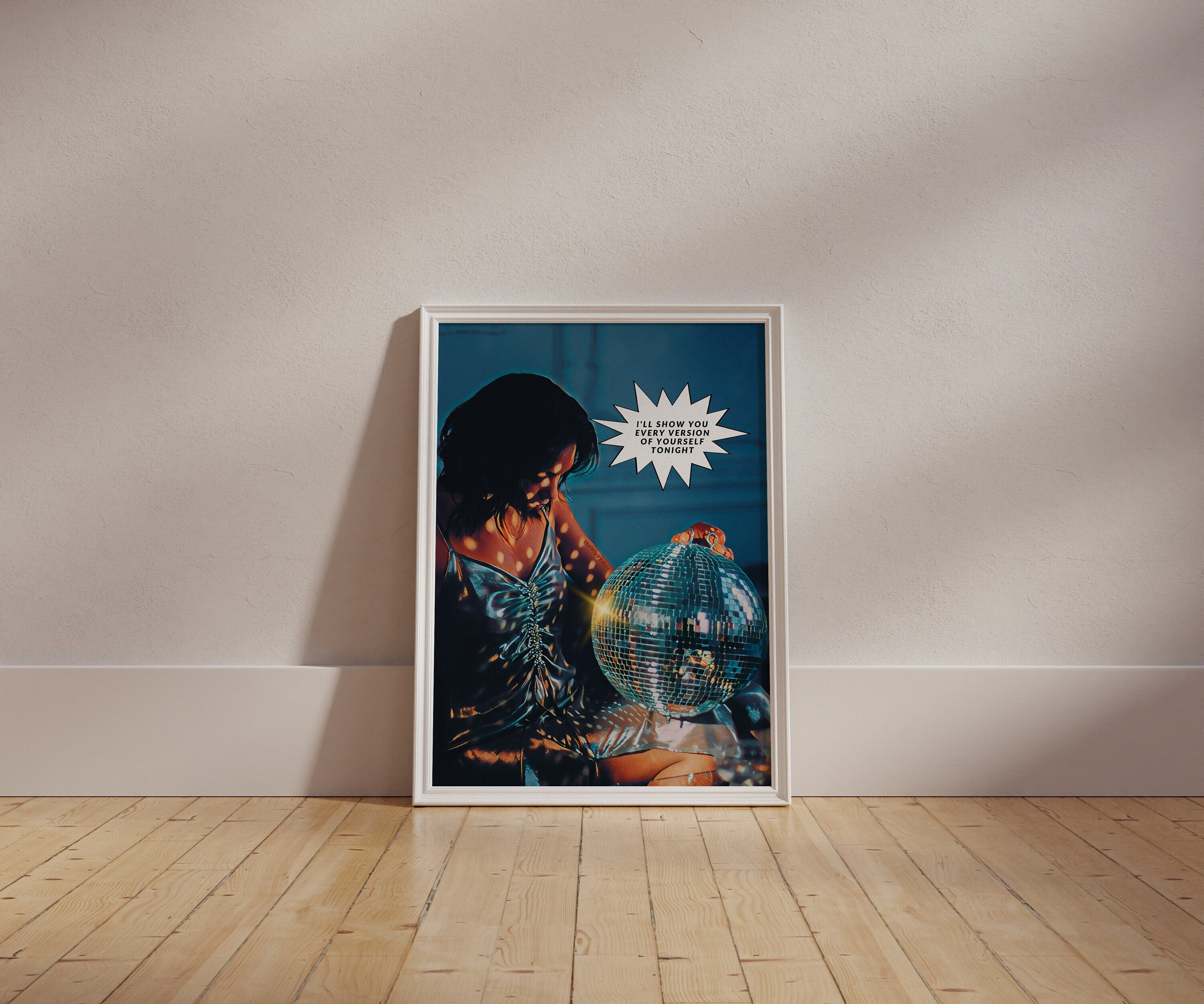 Taylor Swift Mirrorball Poster Disco Print Shining Just for - Etsy