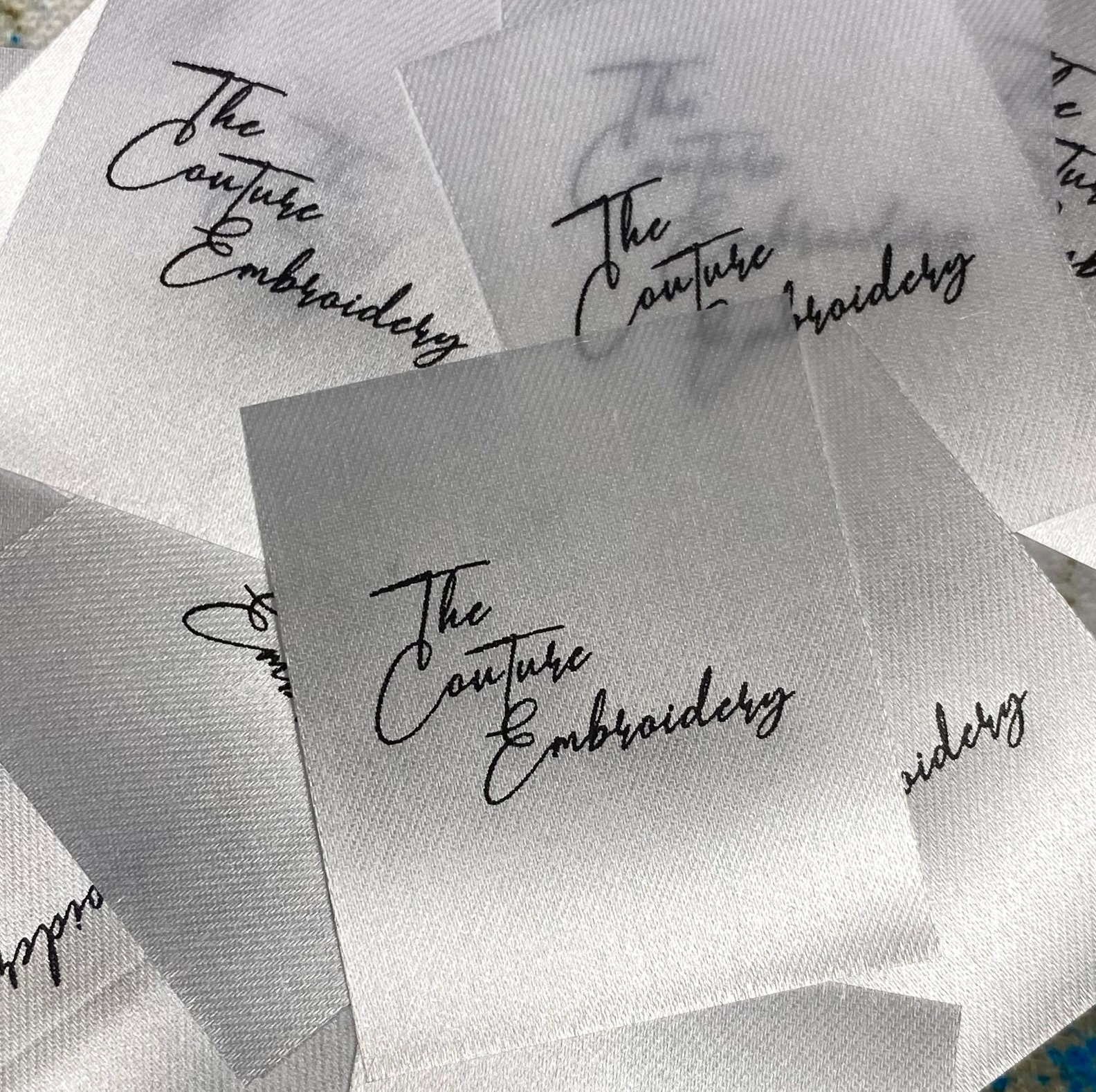 Custom Satin Care Labels Wash Care Labels Sew in Custom Garment Labels ...