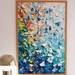 Abstract Blue Splash Poster, Printed Wall Art, Bold Brushstroke Art ...