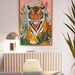 Whimsical Tiger Illustration Print, Vibrant Tiger Art Print, Modern ...