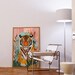 Whimsical Tiger Illustration Print, Vibrant Tiger Art Print, Modern ...