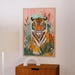 Whimsical Tiger Illustration Print, Vibrant Tiger Art Print, Modern ...