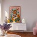 Whimsical Tiger Illustration Print, Vibrant Tiger Art Print, Modern ...