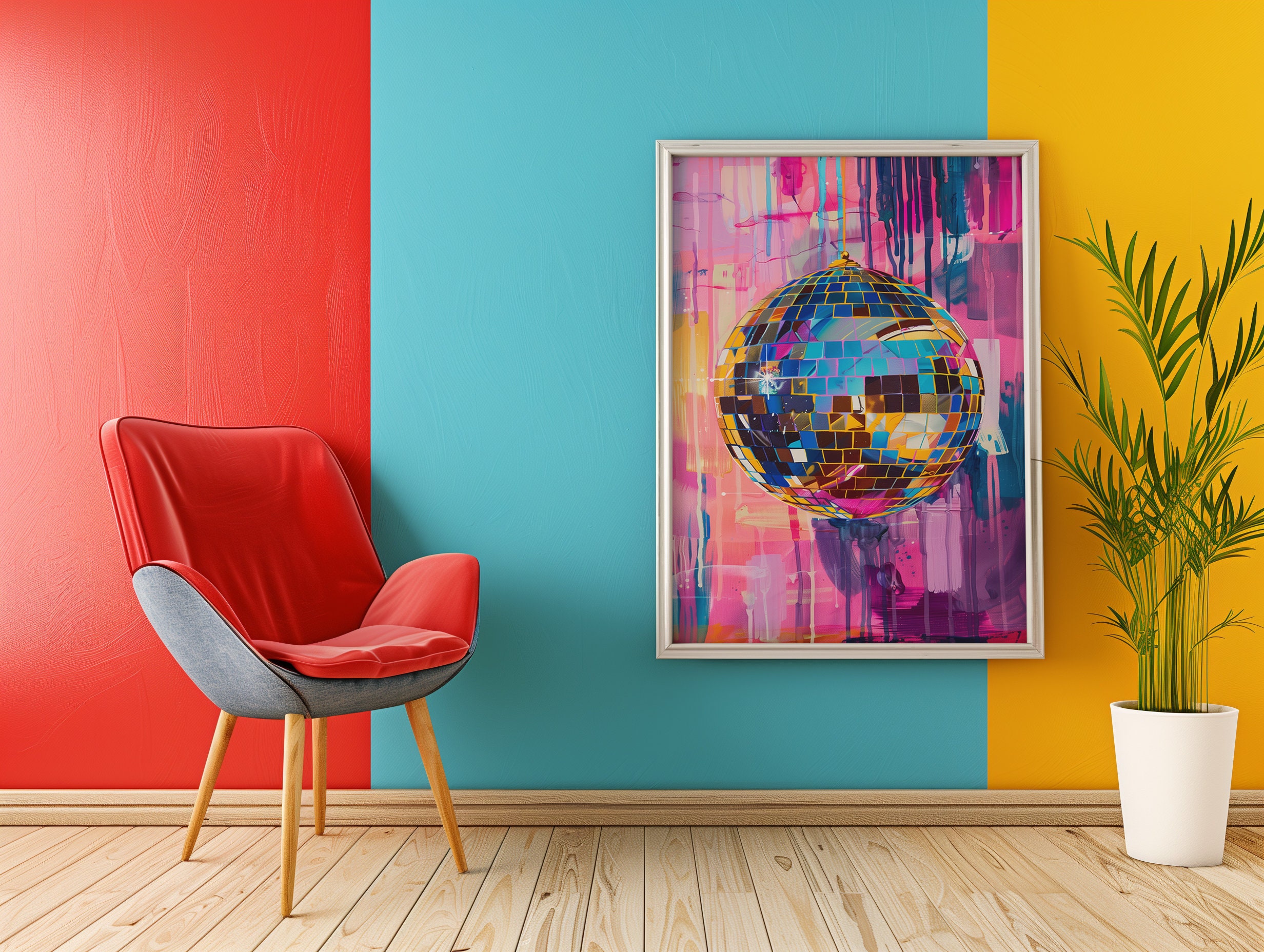 Dopamine-boosting Disco Ball Art, Digital Download, Mood Booster ...