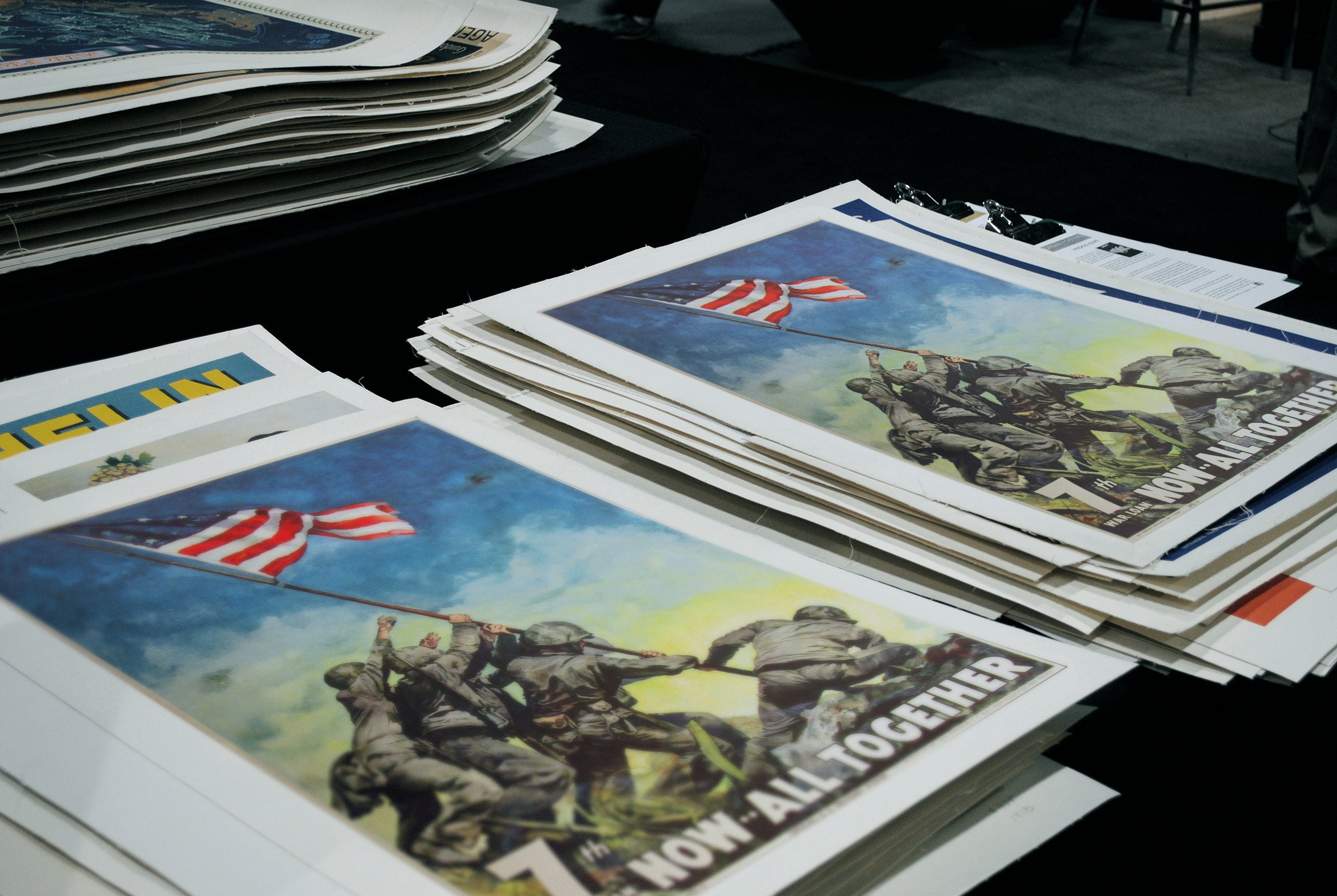 WWII Iwo Jima Flag Raising Propaganda Poster, PRINTED, Historic U.S ...