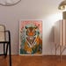 Whimsical Tiger Illustration Print, Vibrant Tiger Art Print, Modern ...