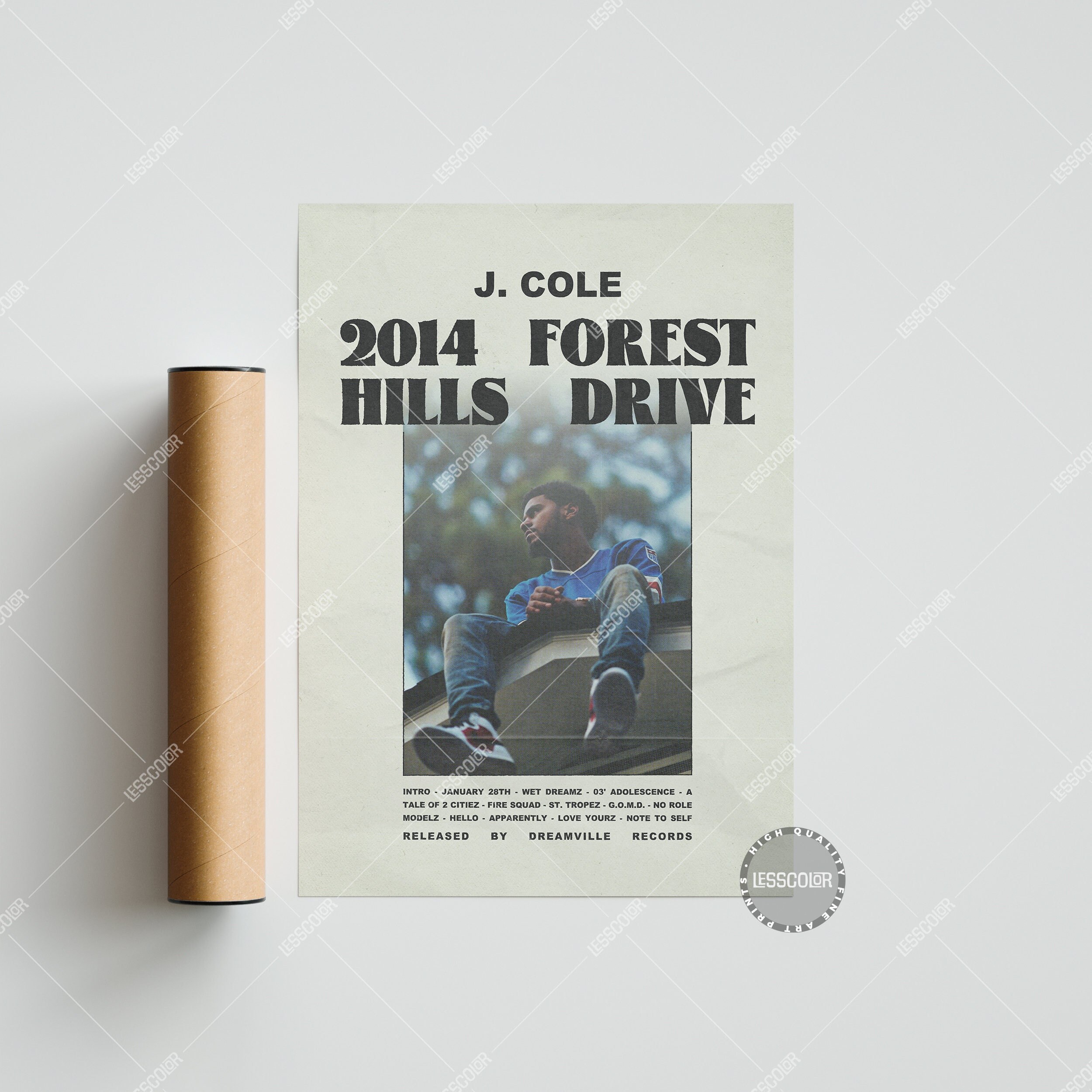 J. Cole / 2014 Forest Hills Drive / Album Cover Poster sold by ...