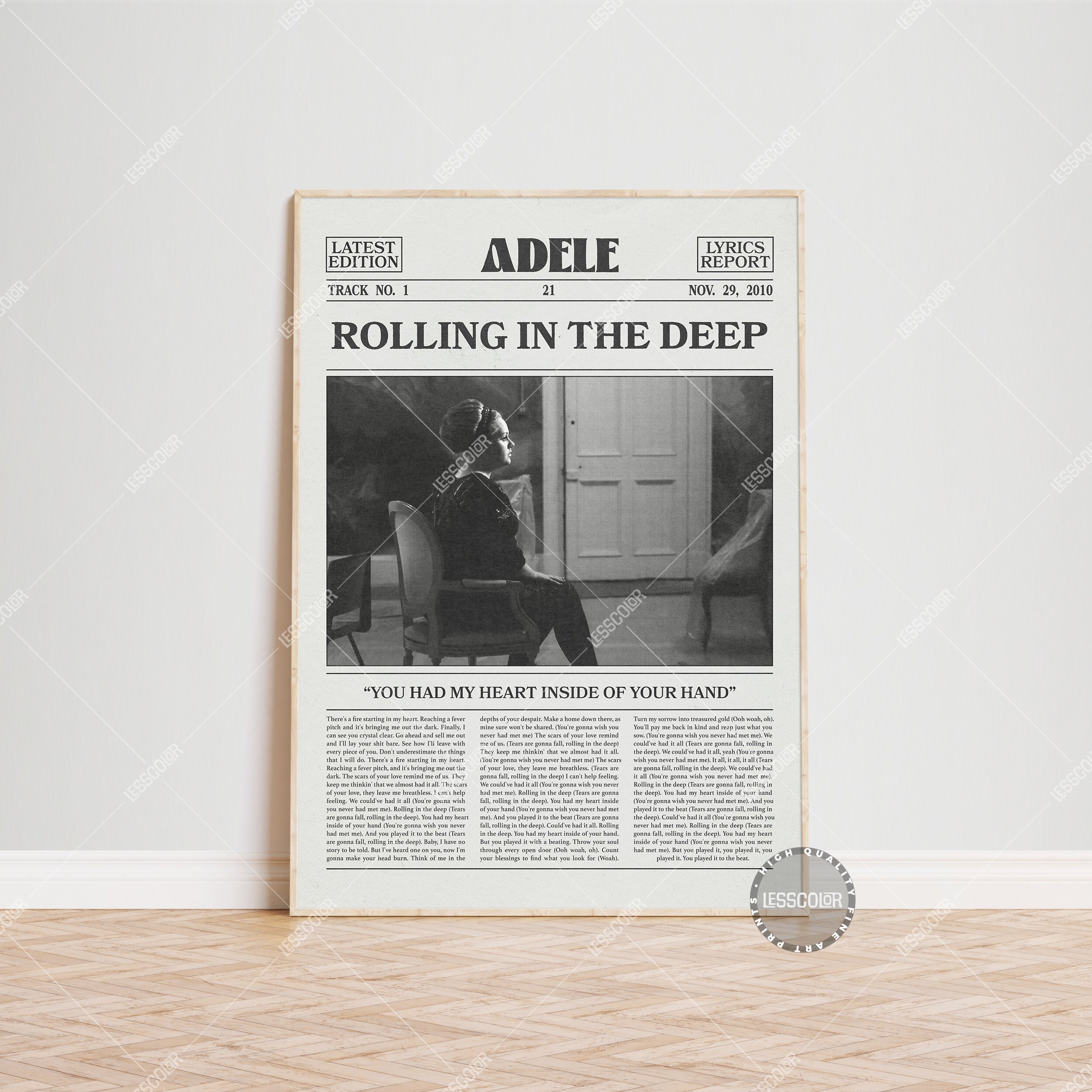 Adele Retro, Rolling in the Deep Poster sold by Andrey Klimenok | SKU ...