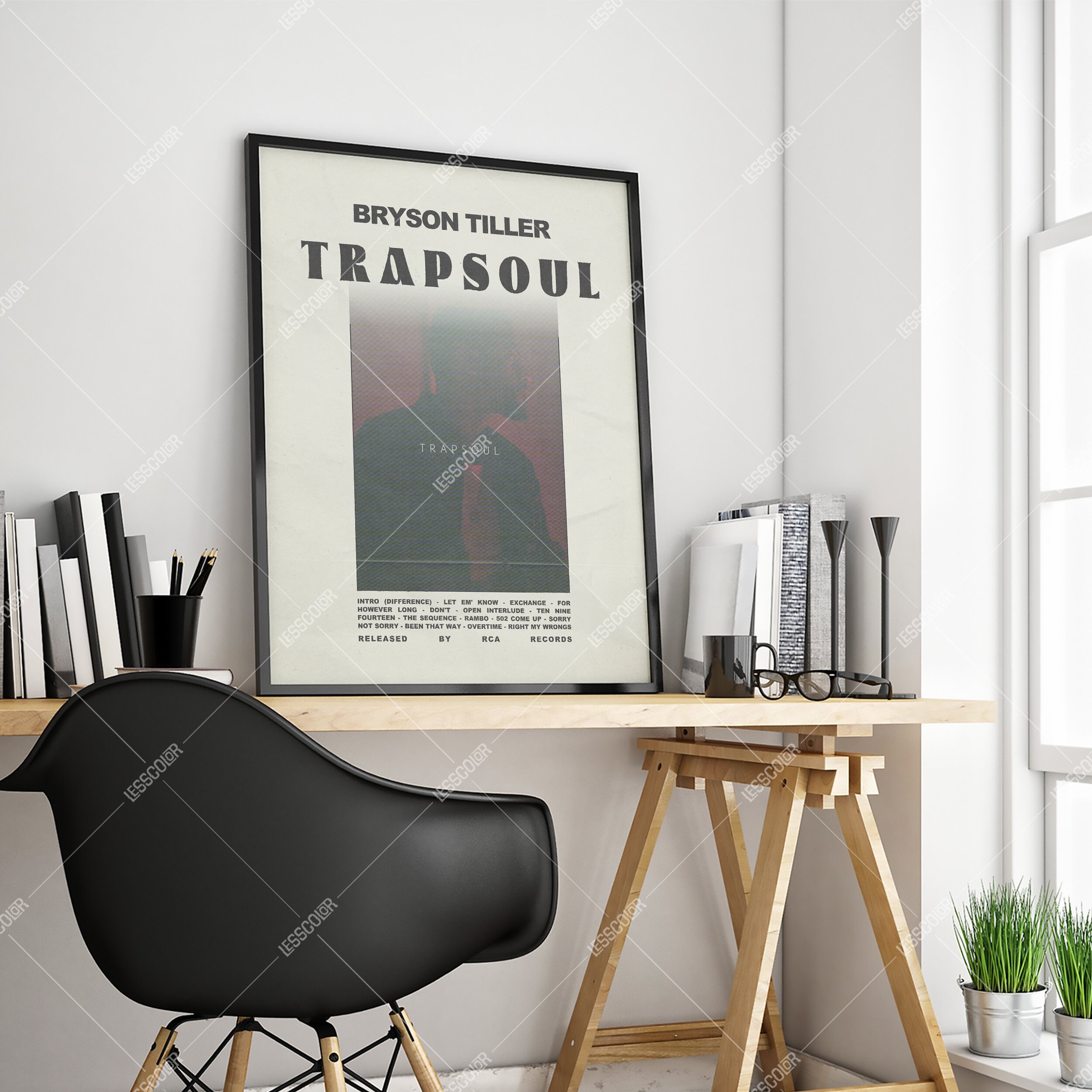 Bryson Tiller Posters / Trapsoul Poster, Tracklist Album Cover Poster ...