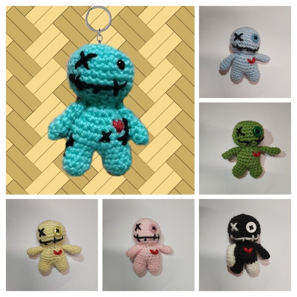 Voodoo Doll Keychain - Etsy