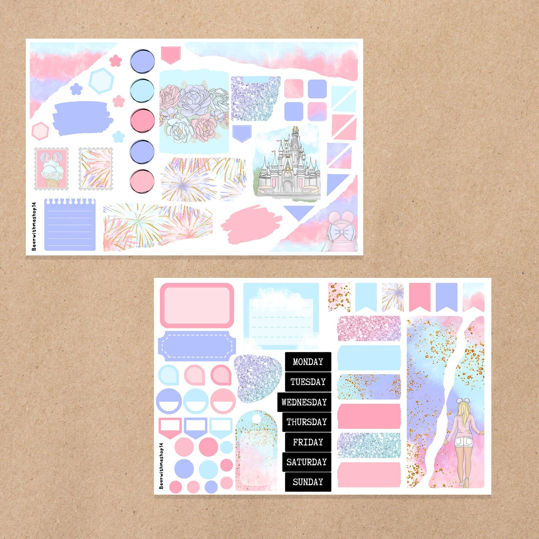 Cali - Printable Journaling Sticker Kit | Junk Journaling, Scrapbook ...