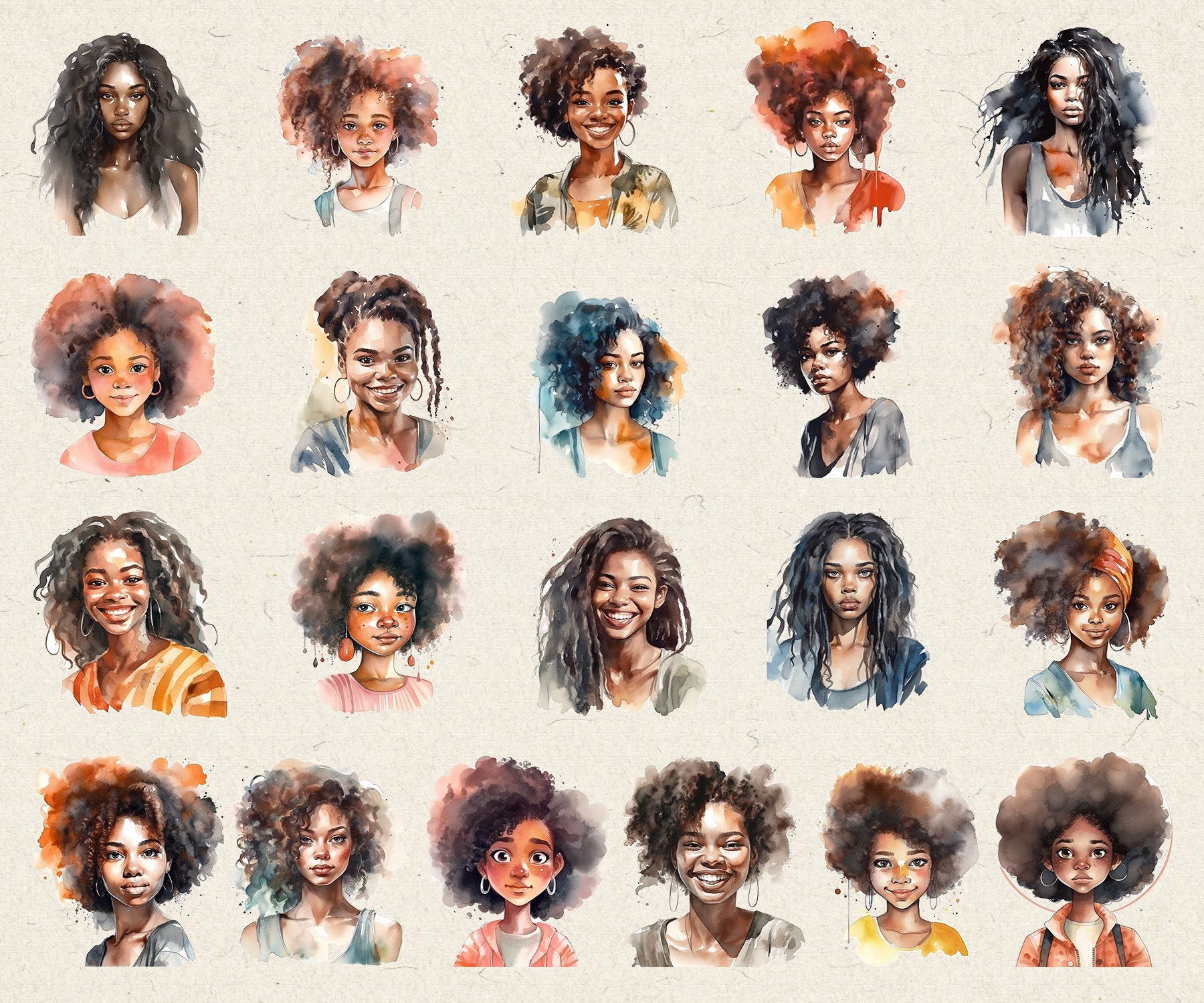 Watercolor Black Beauty Clipart Set 2 | PNG Bundle | Instant Download ...