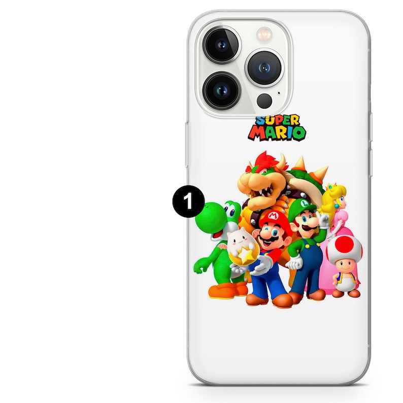 Super Mario Phone Case, Glossy TPU Cover - Etsy