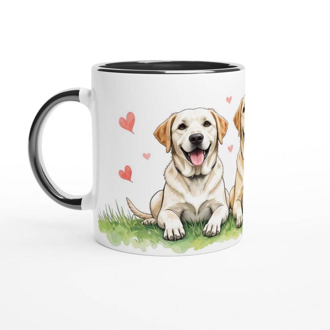 Labrador Retriever Ceramic Mug | Cute Dog Lover Gift | Minimalist Lab ...