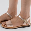 ATHENA GOLD LEATHER Sandals - Etsy