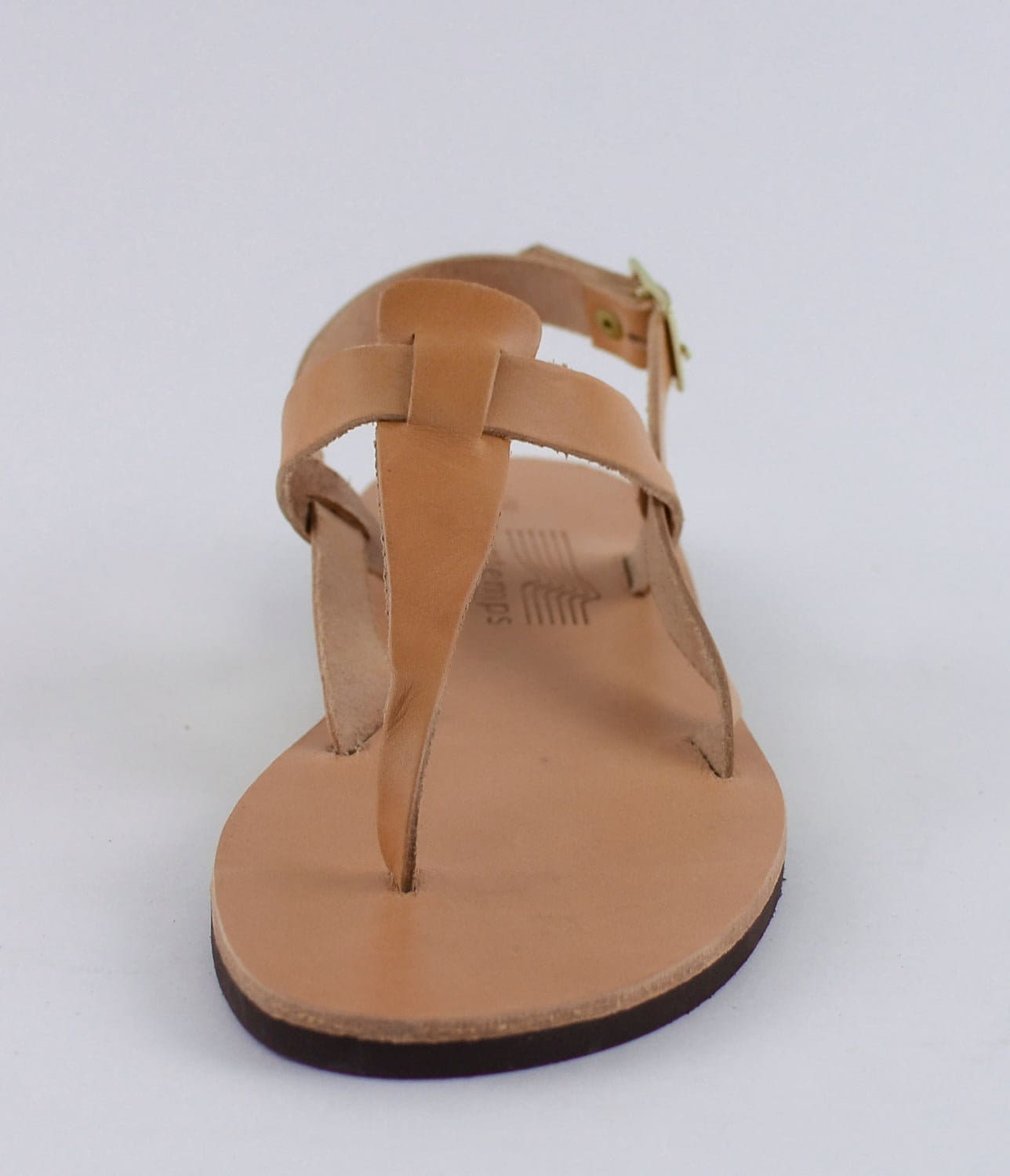 ATHENA NATURAL LEATHER Sandals - Etsy