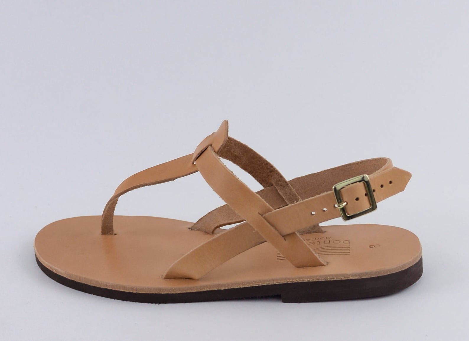 ATHENA NATURAL LEATHER Sandals - Etsy