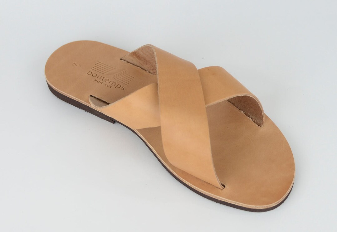 HELIOS NATURAL LEATHER Sandals - Etsy