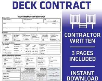 Detailed Siding Construction Contract - New or Remodel - Contractor ...