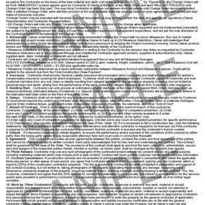 Detailed Deck Construction Contract - New or Remodel - Contractor ...