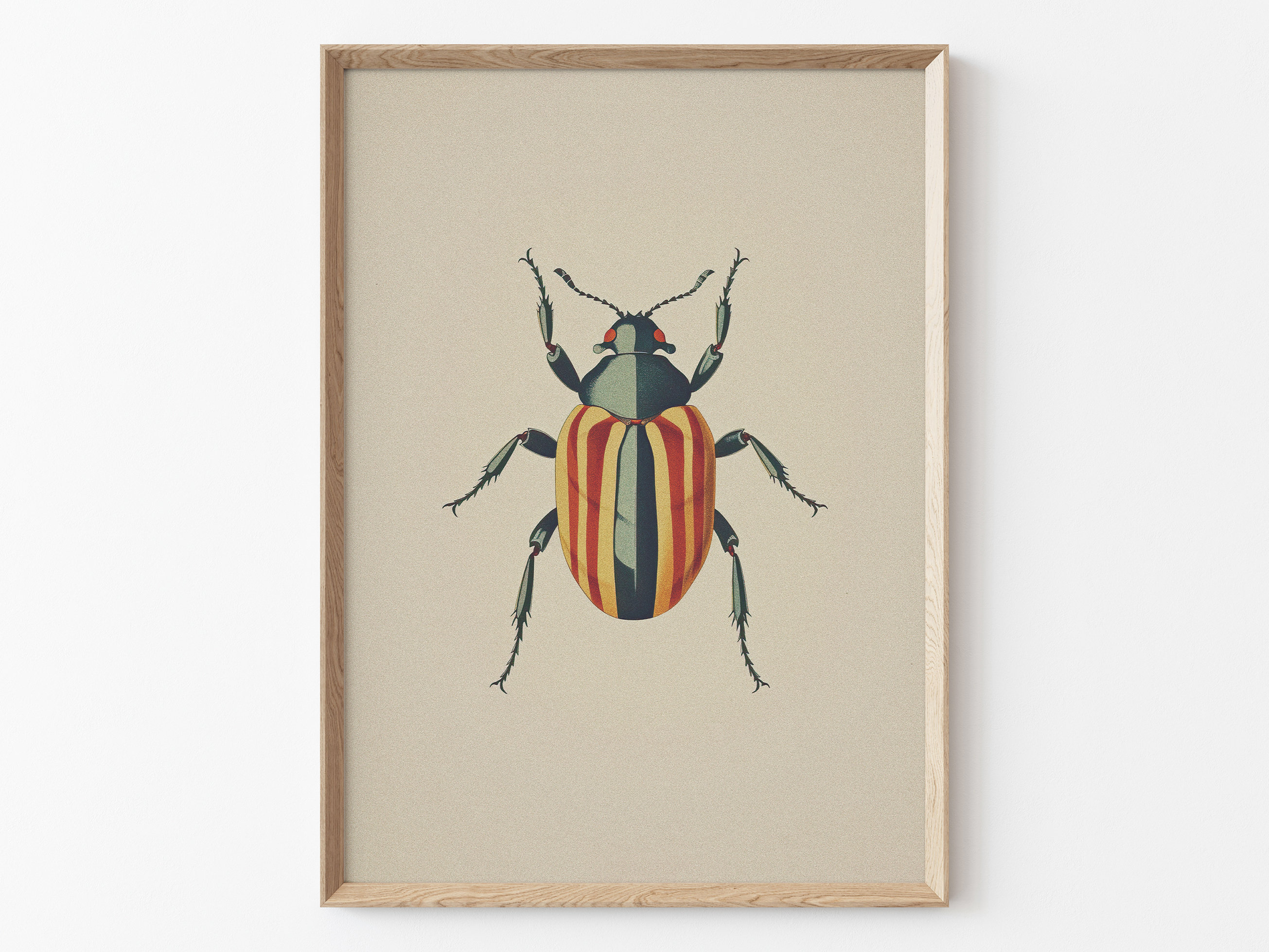 Antique Beetles, Vintage Bugs PRINTABLE Wall Art Prints | Set of 4 ...