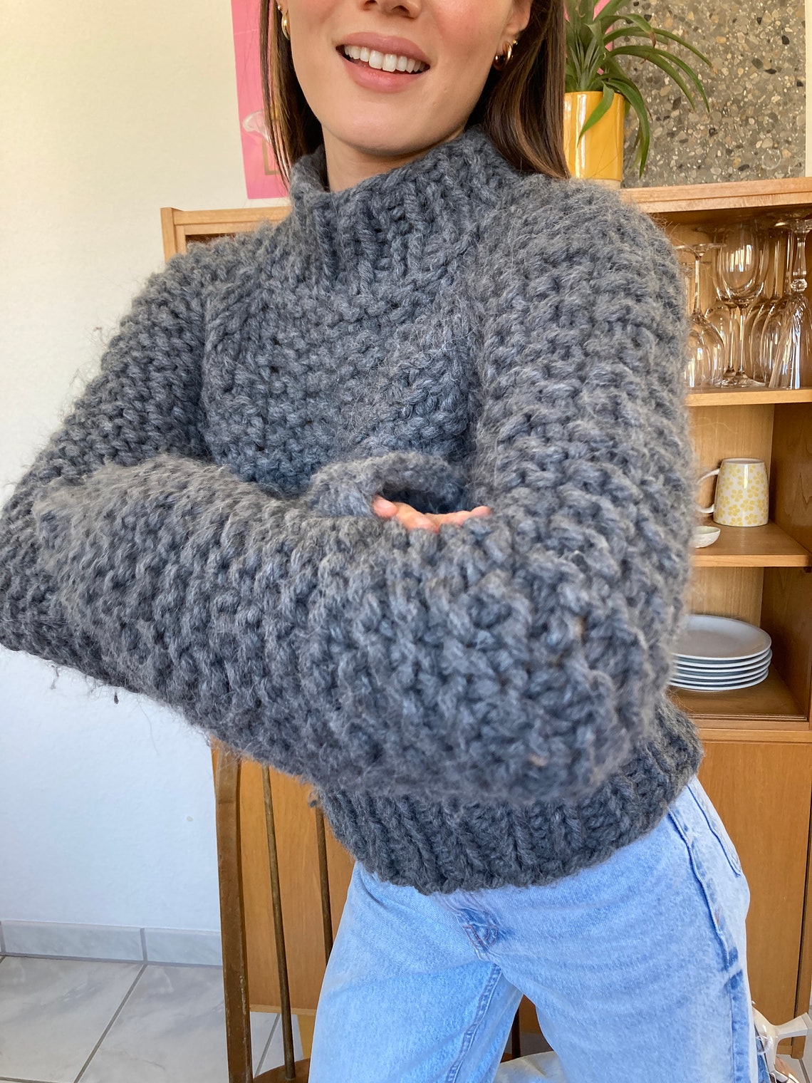 Costummade Handmade Nature Based Material Pullover - Etsy