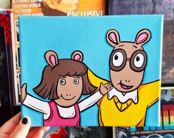 DW Side-eye Painting, Arthur Painting, Meme Painting - Etsy
