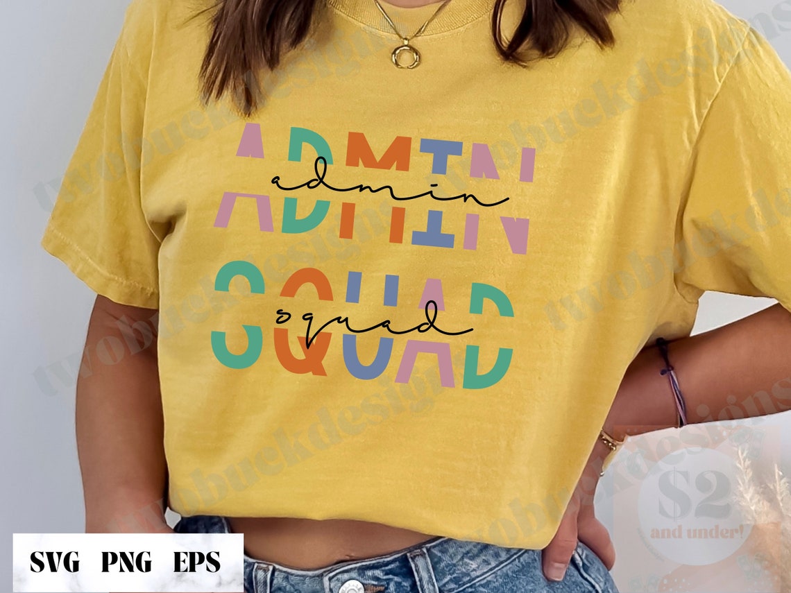 Admin Professionals Day Svg Admin Squad Svg Admin - Etsy