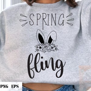 Spring Fling Svg, Spring Fling Png, SVG PNG EPS, Easter Svg, Cute ...