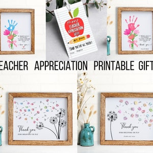 Teacher Appreciation Gift Editable Printable End of School Keepsake for ...