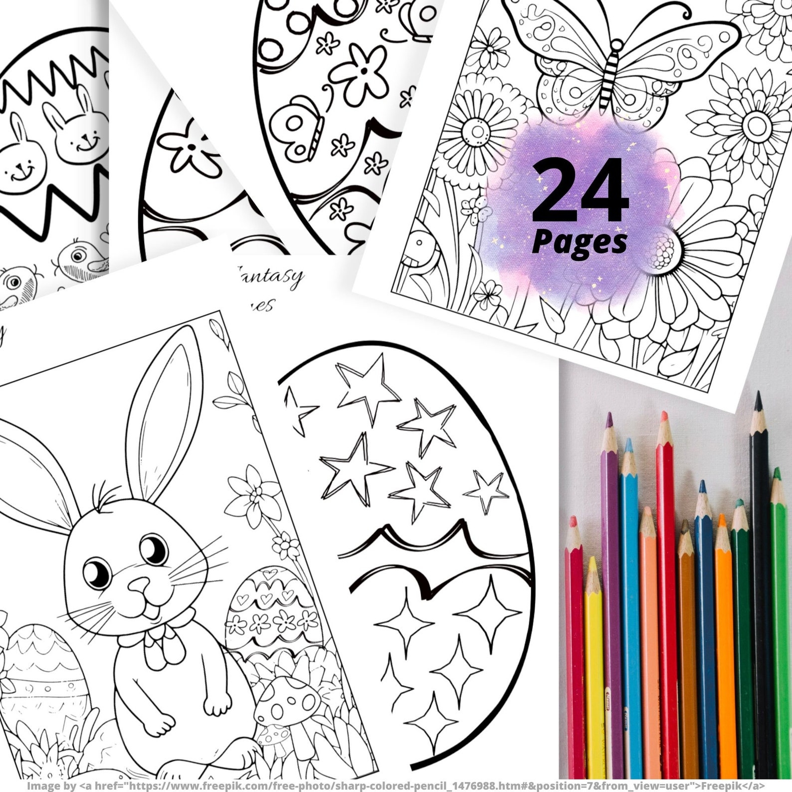 Easter Printable Coloring Pages for Kids Coloring Sheets Easter ...