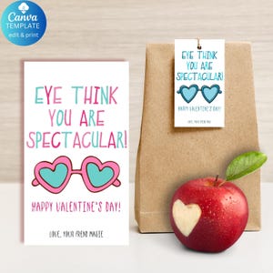 Eye Think You Are Spectacular Valentine Sunglasses Printable Favor Gift ...
