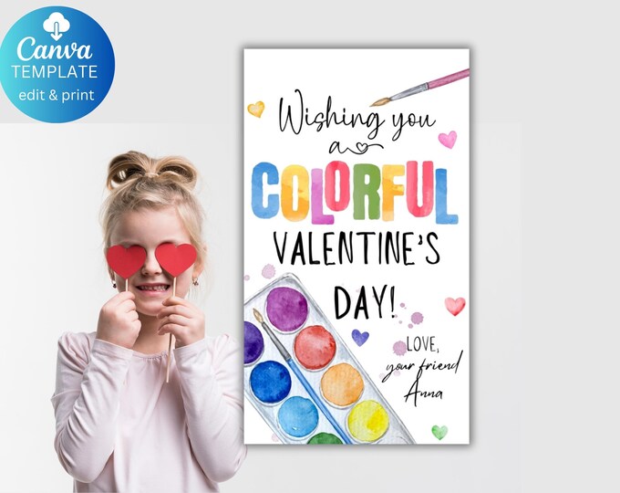 Class Valentines Tag Crayon Holder Preschool Valentines You Color My ...