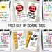 Back to School Gift Tag Printable Template, Editable Happy 1st First ...
