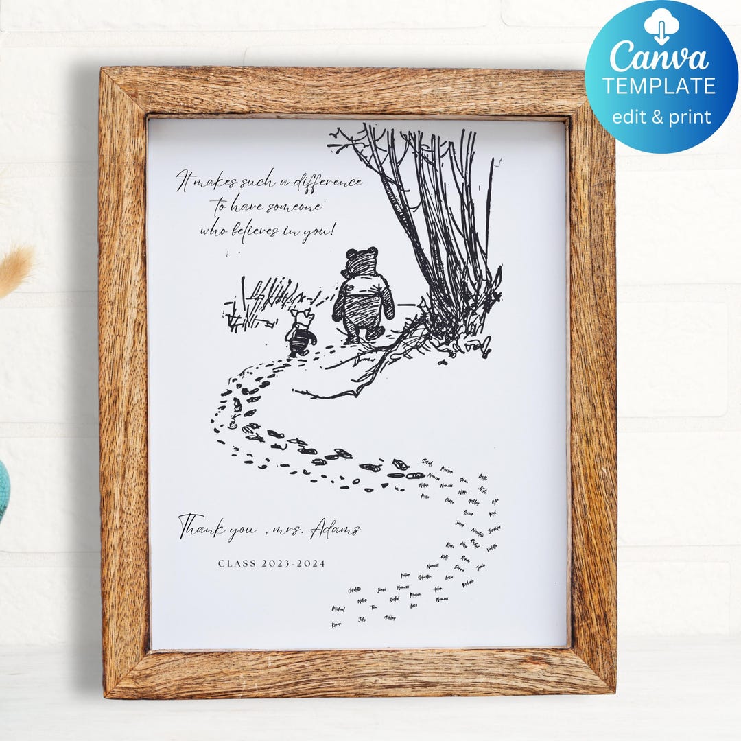 Teacher Appreciation Gift, Editable Printable End of School Keepsake ...