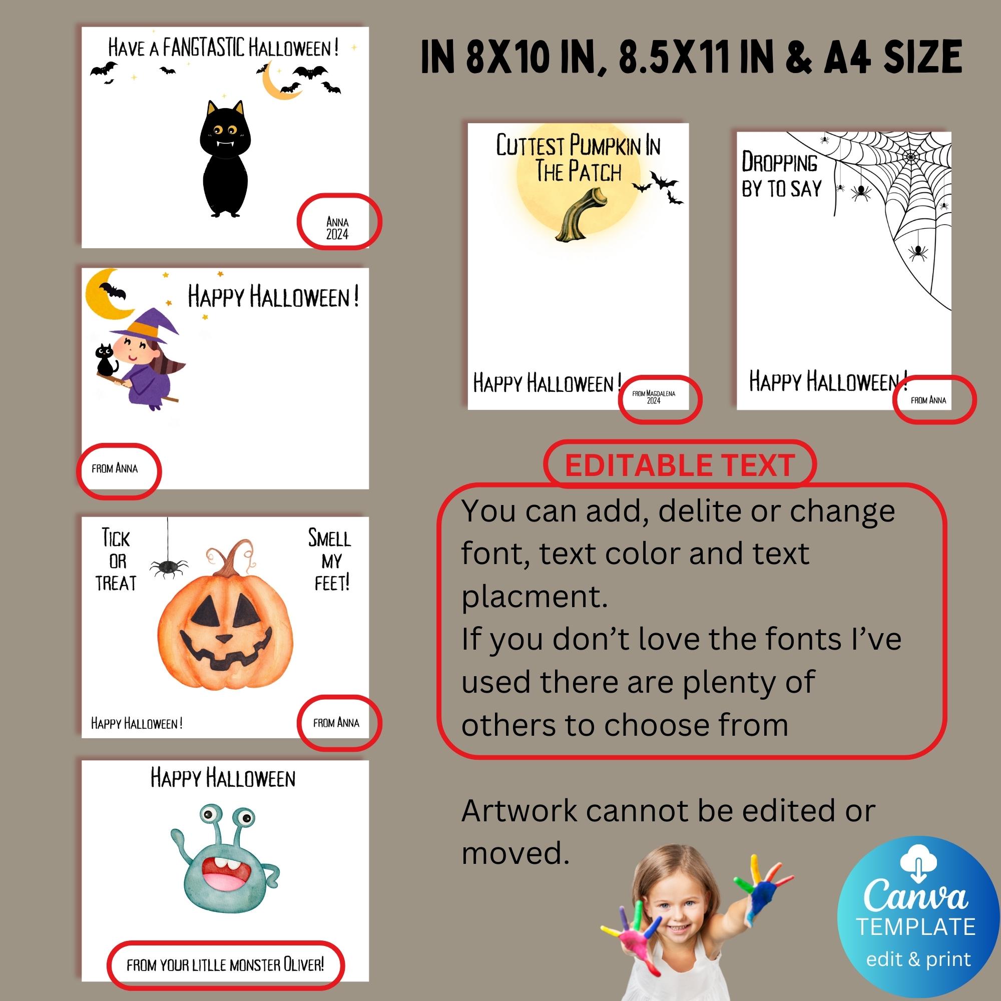 Halloween Handprint Footprint Art, Pumpkin Bat Trick or Treat Smell My ...