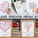 Teacher Appreciation Gift, Editable Printable Teacher Gift End of ...