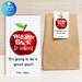 Back to School Apple Gift Tag Printable Template, Editable 1st First ...