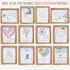 Teacher Appreciation Gift Editable Printable End of School Keepsake for ...