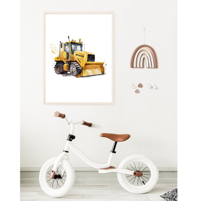 Dozer Truck Wall Art Decor Printable Nursery Art for Kids - Etsy