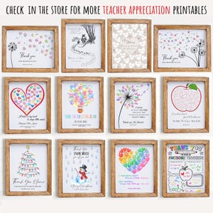 Teacher Appreciation Gift, Editable Printable Teacher Gift End of ...