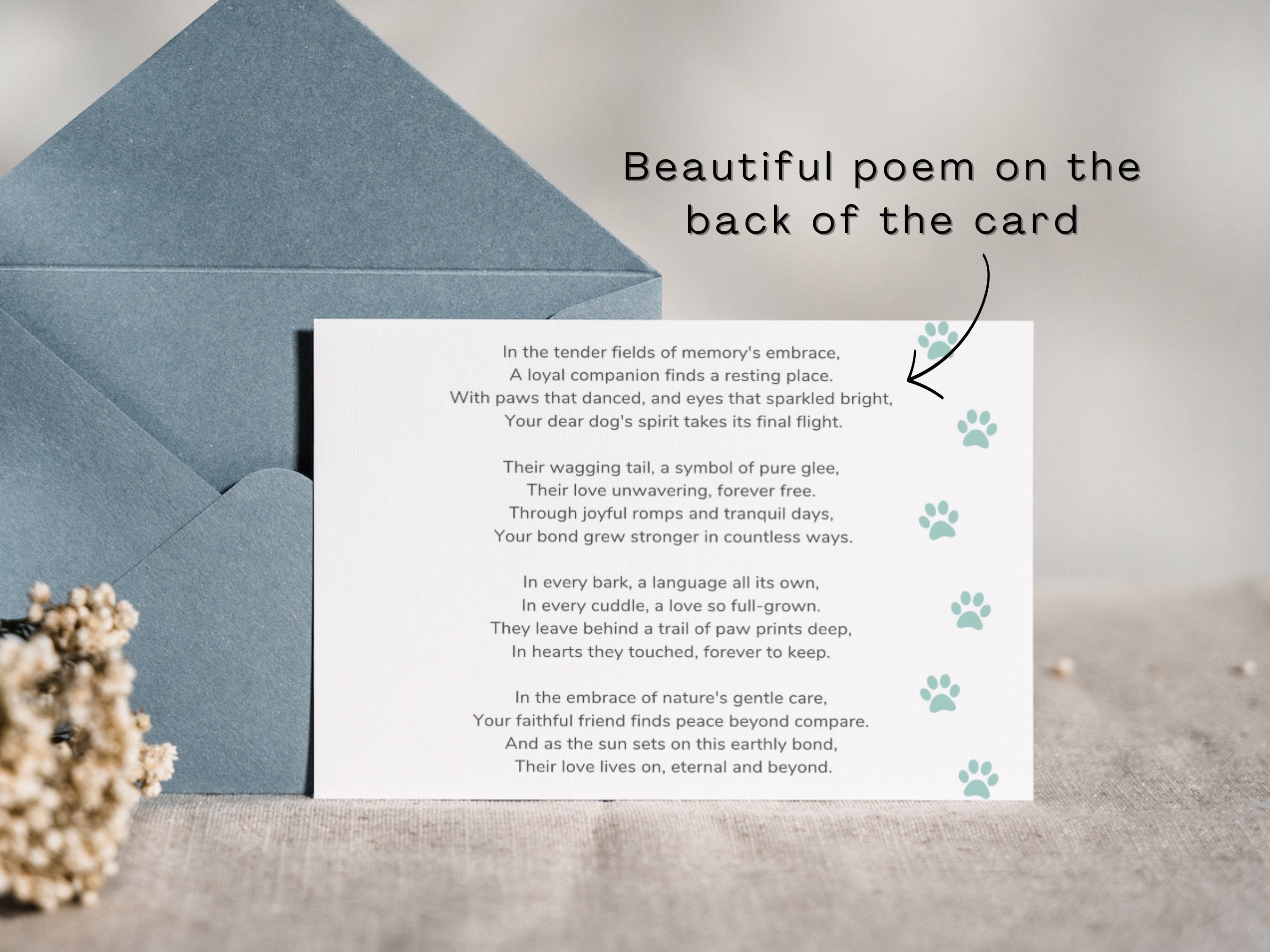 Dog Loss Sympathy Card | Pet Condolence Card | Printable Card | Dog ...